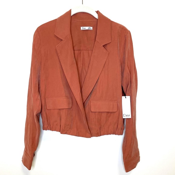 Dex | Jackets & Coats | Dex Cropped Jacket Nwt Rust Wash Sz Small ...